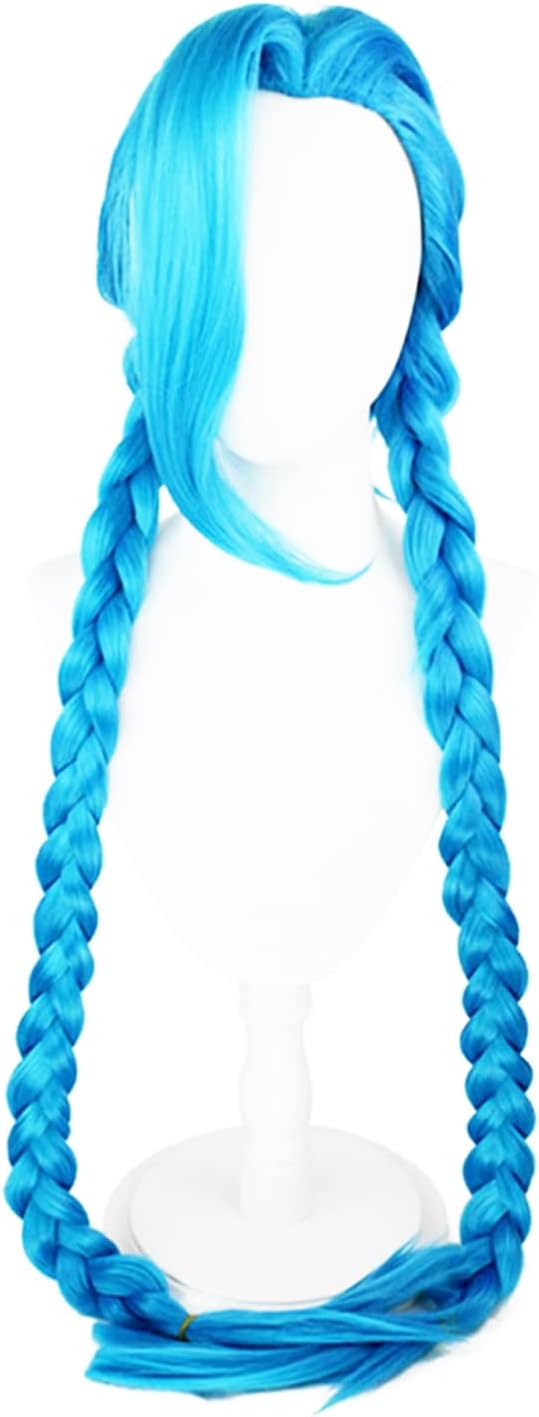 Arcane: League of Legends LoL Arcane Jinx Cosplay Wig Heat Resistant S ...