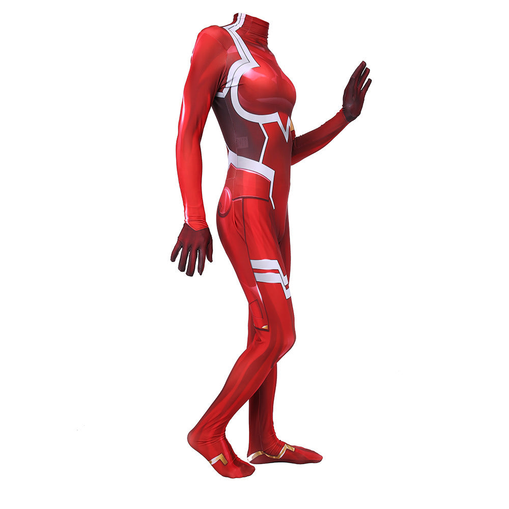 DARLING In The FRANXX Zero Two Code:002 Plugsuit Jumpsuit Cosplay Cost ...