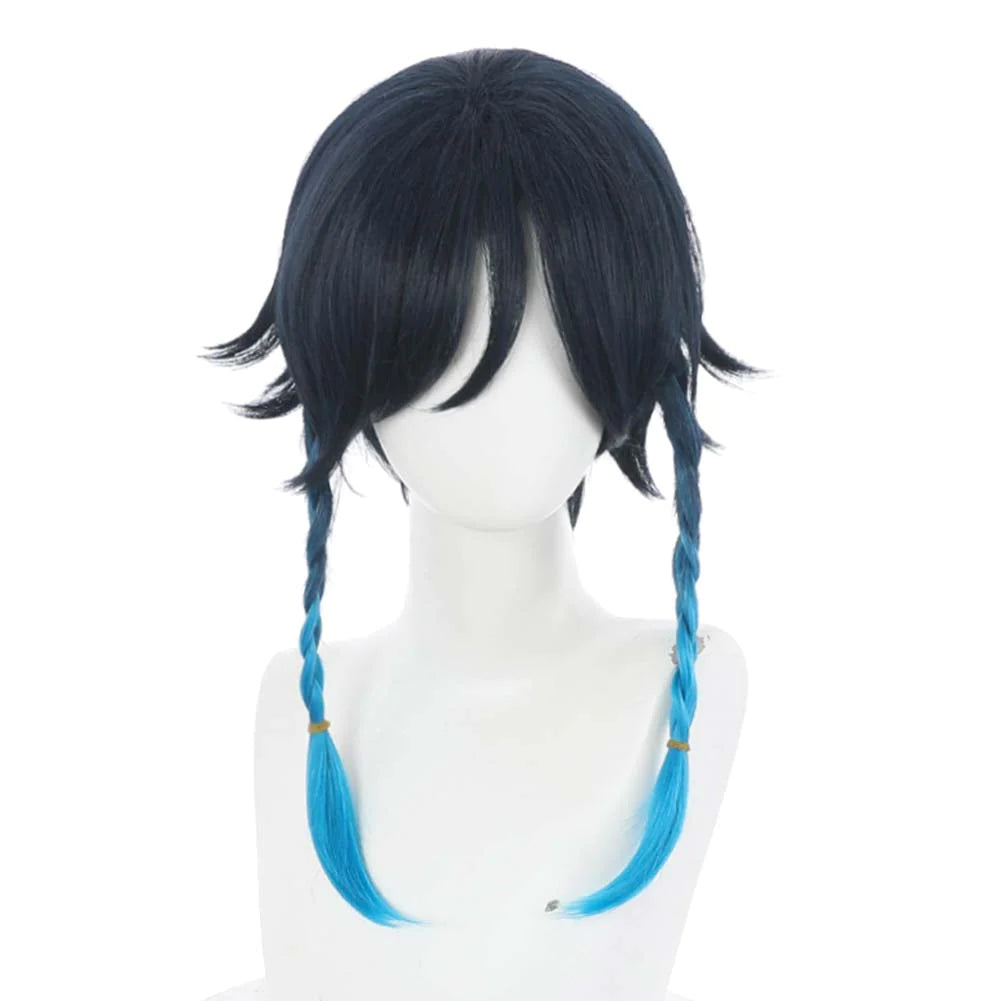Venti Genshin Impact Carnival Cosplay Wig Heat Resistant Synthetic Hai ...